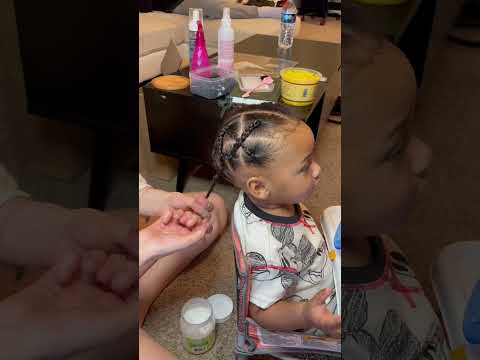 beginner toddler boy braid hair tutorial #sahm #toddlerhairstyle #hairtutorial #boyhairstyle #boymom