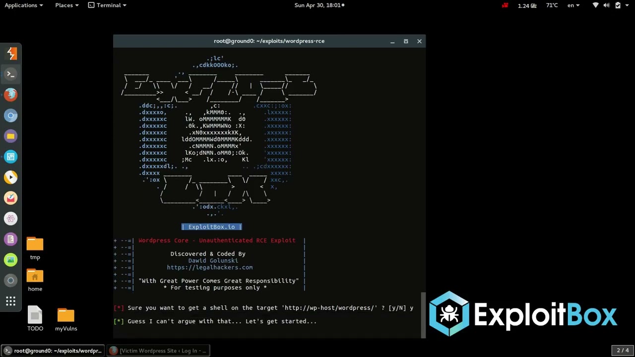 Core  Remote Code Execution WordPress