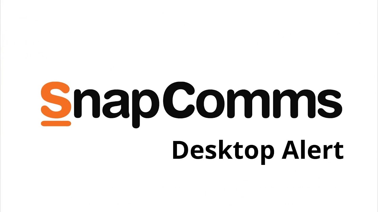 SnapComms Desktop Alert New