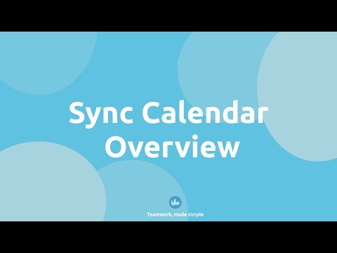 Blue Calendar Sync Overview