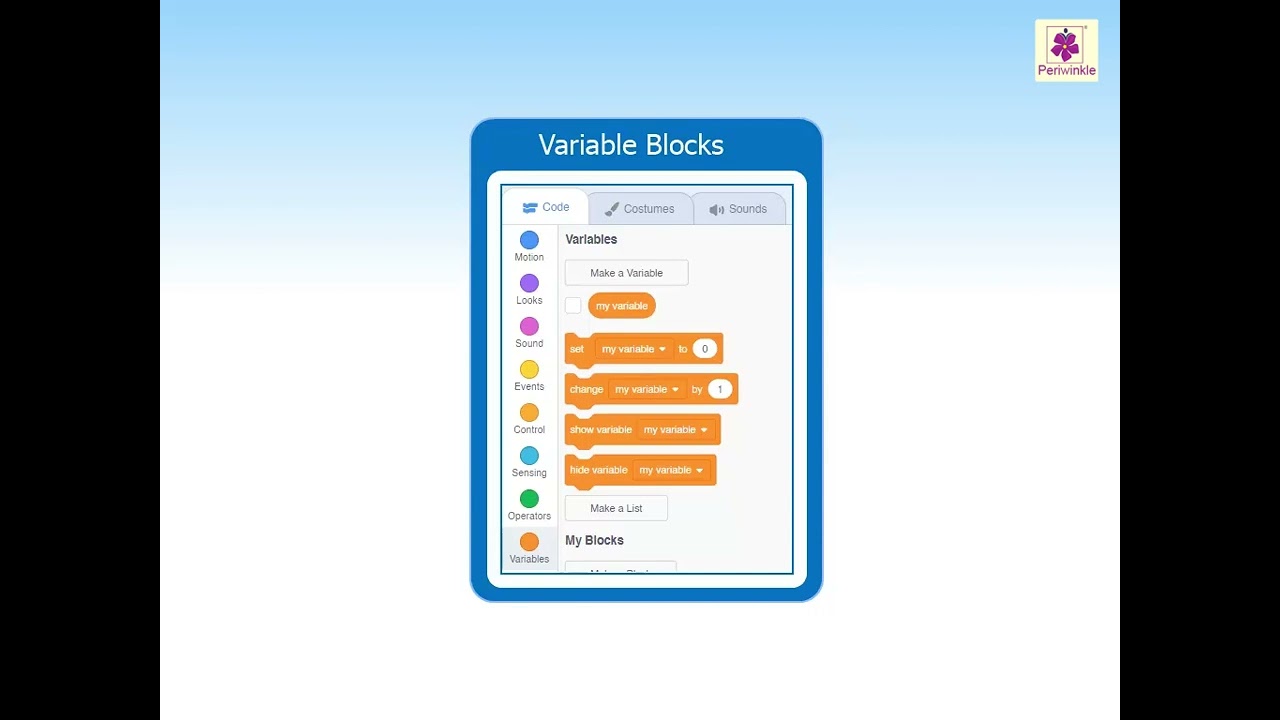 Variable Blocks | Computer Training | Periwinkle