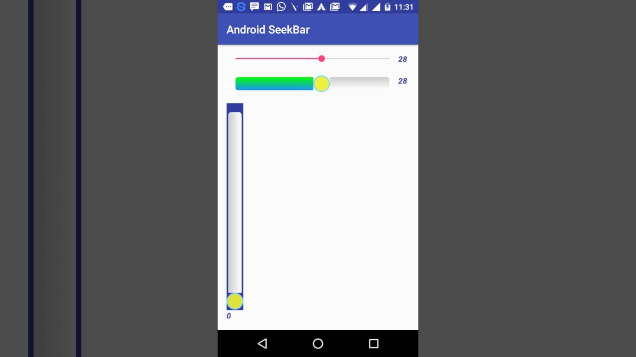 Android Seekbar - Customization & usage