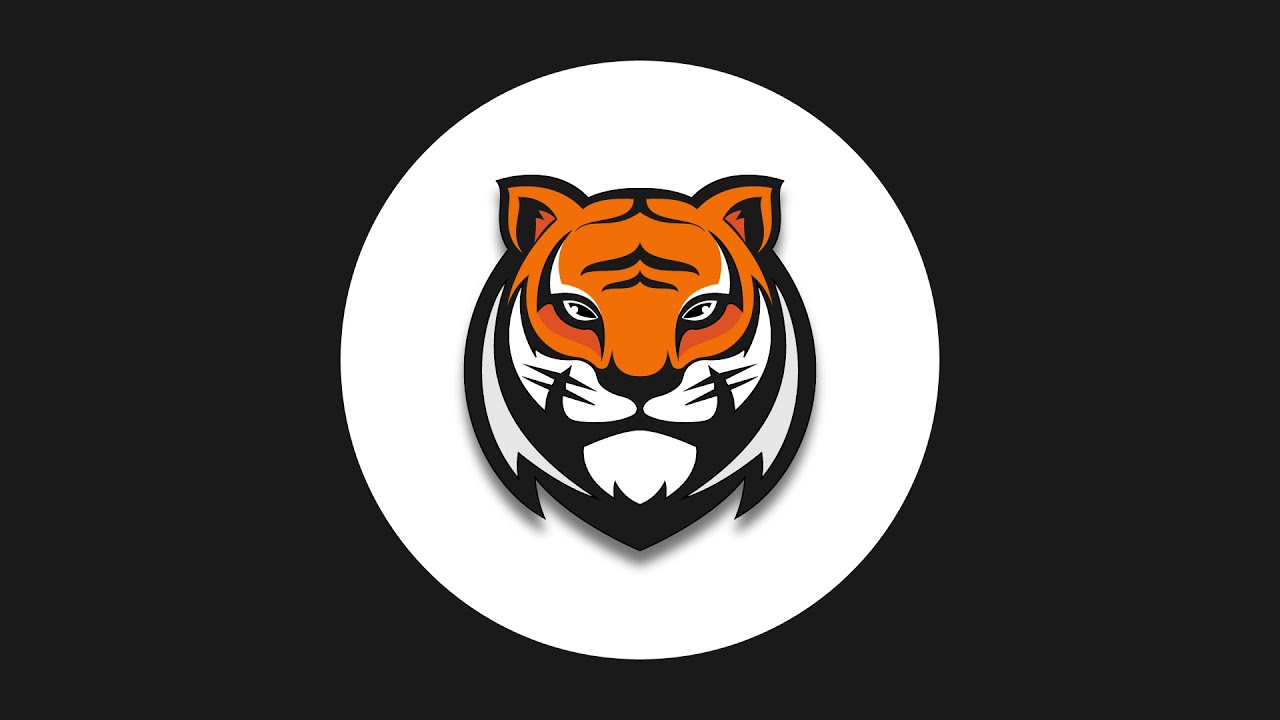 Tiger Logo illustration - Illustrator Tutorial