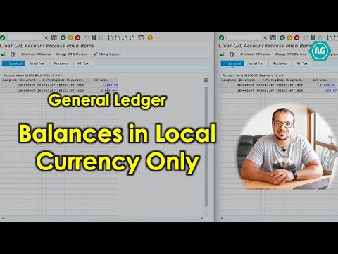 SAP General Ledger: Balances in Local Currency Only (Explanation and Demo on S4HANA)