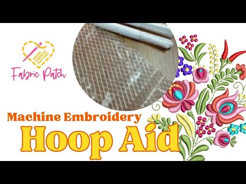 Machine Embroidery Hoop Aid - Fabric Patch throwback!