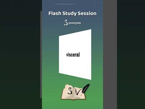 FLASH STUDY SESSION - Synonyms #shorts #visceral