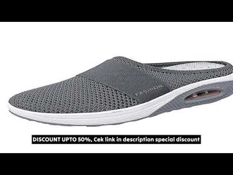 Slip-On Women'S Walking Sandals,Breathable Mesh Casual Shoes Breathable With Arch Support