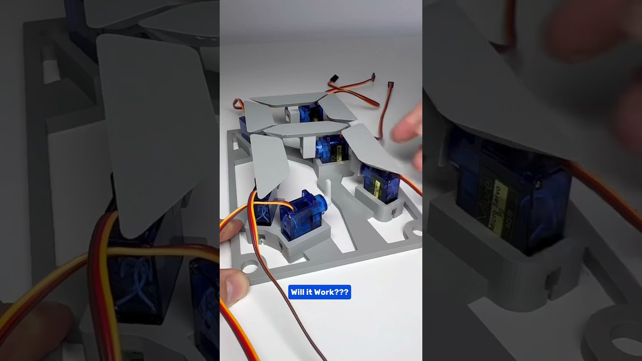 Mind-Boggling 3D Printed Micro Servo Clock Project using a Arduino R4 #3dprinting #engineering #diy
