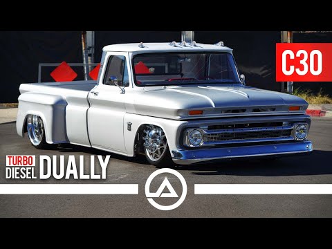 Bagged Chevy Dually On 24s