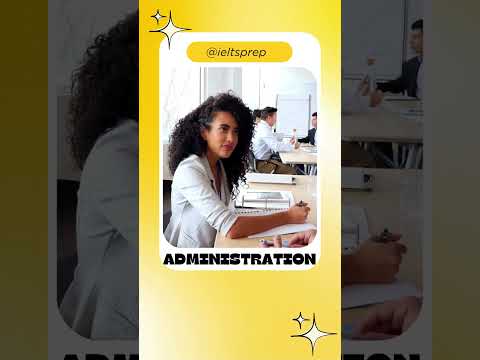 IELTS Word Boost: Administration 🏛️ Use it to sound more academic in Task 2 essays. 📌
