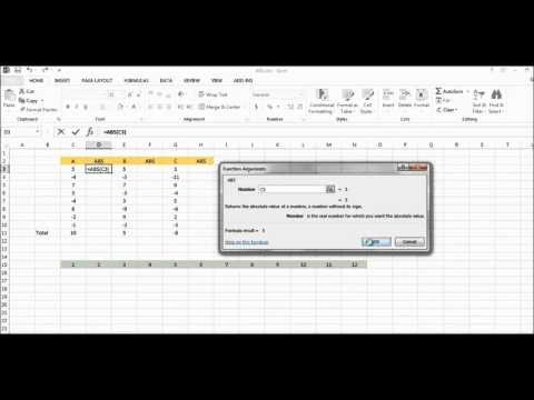 Microsoft Excel Absolute Value Function - ABS : With Examples