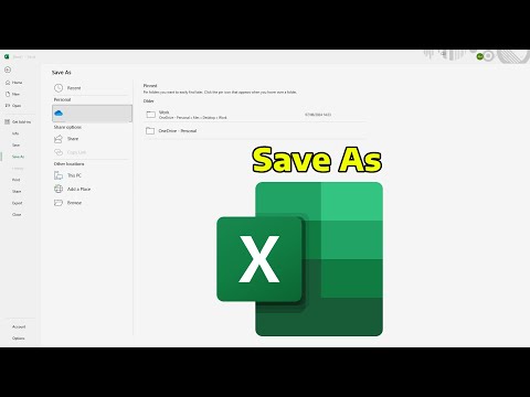 How To Save Excel Document Workbook Sheet Spreadsheet on Desktop