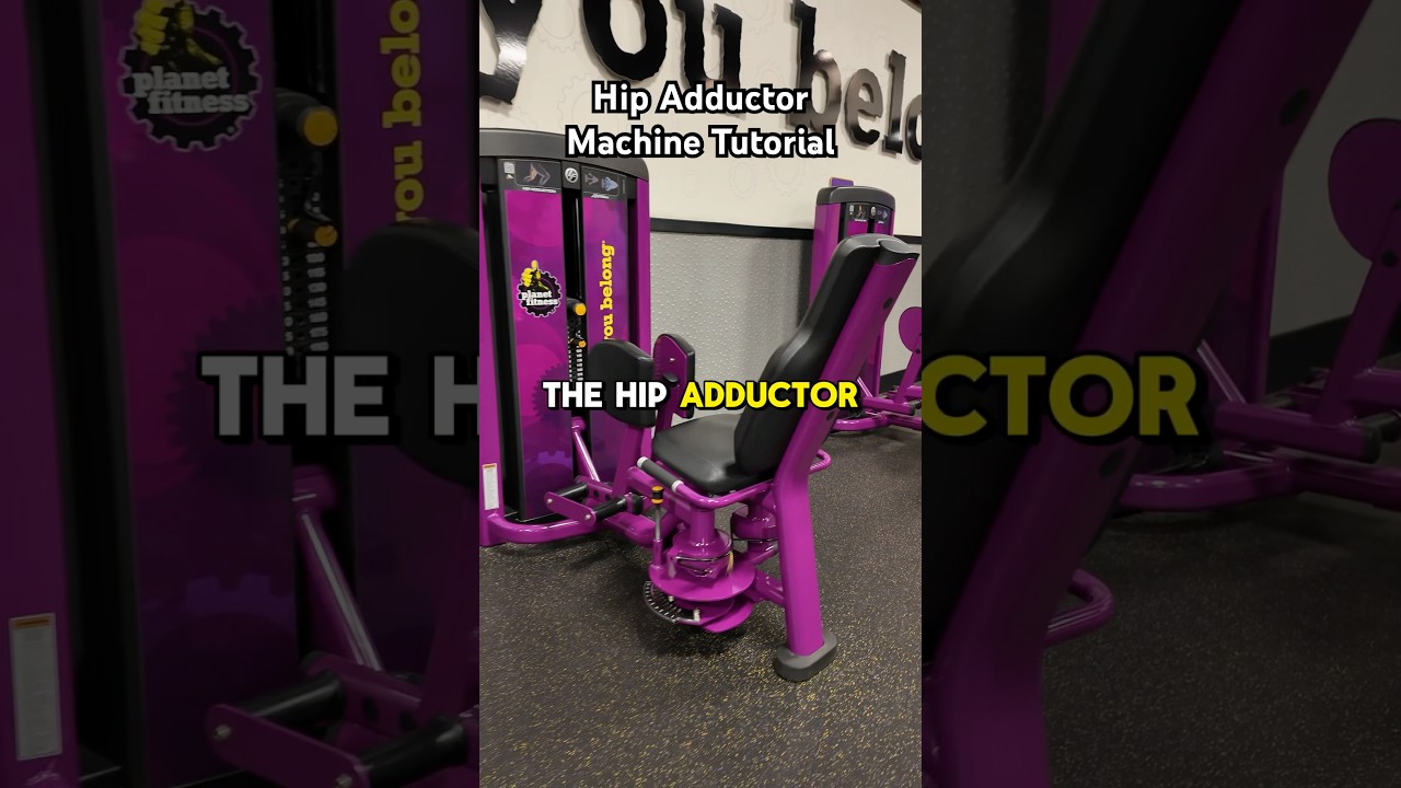 HIP ADDUCTOR MACHINE 🦵🏼// Activate those inner thighs. #lowerbodyworkout #planetfitness