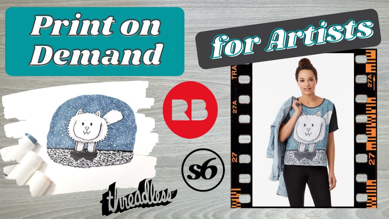 How I Scan, Edit, and Upload Art to REDBUBBLE & More | Print on Demand for Artists
