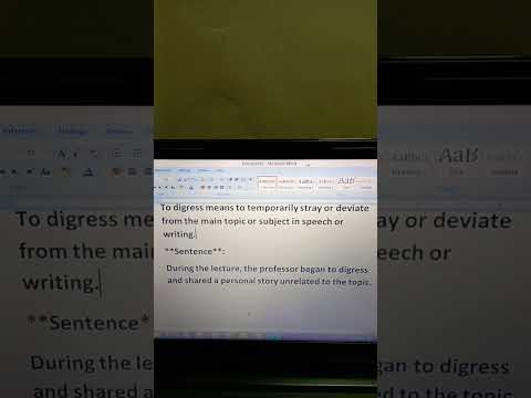 Meaning of Digress#englishspeaking