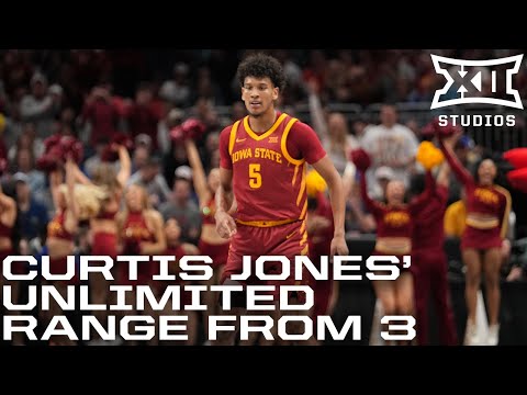 Curtis Jones is Unlimited from 3 PT Range | Big 12 Basketball
