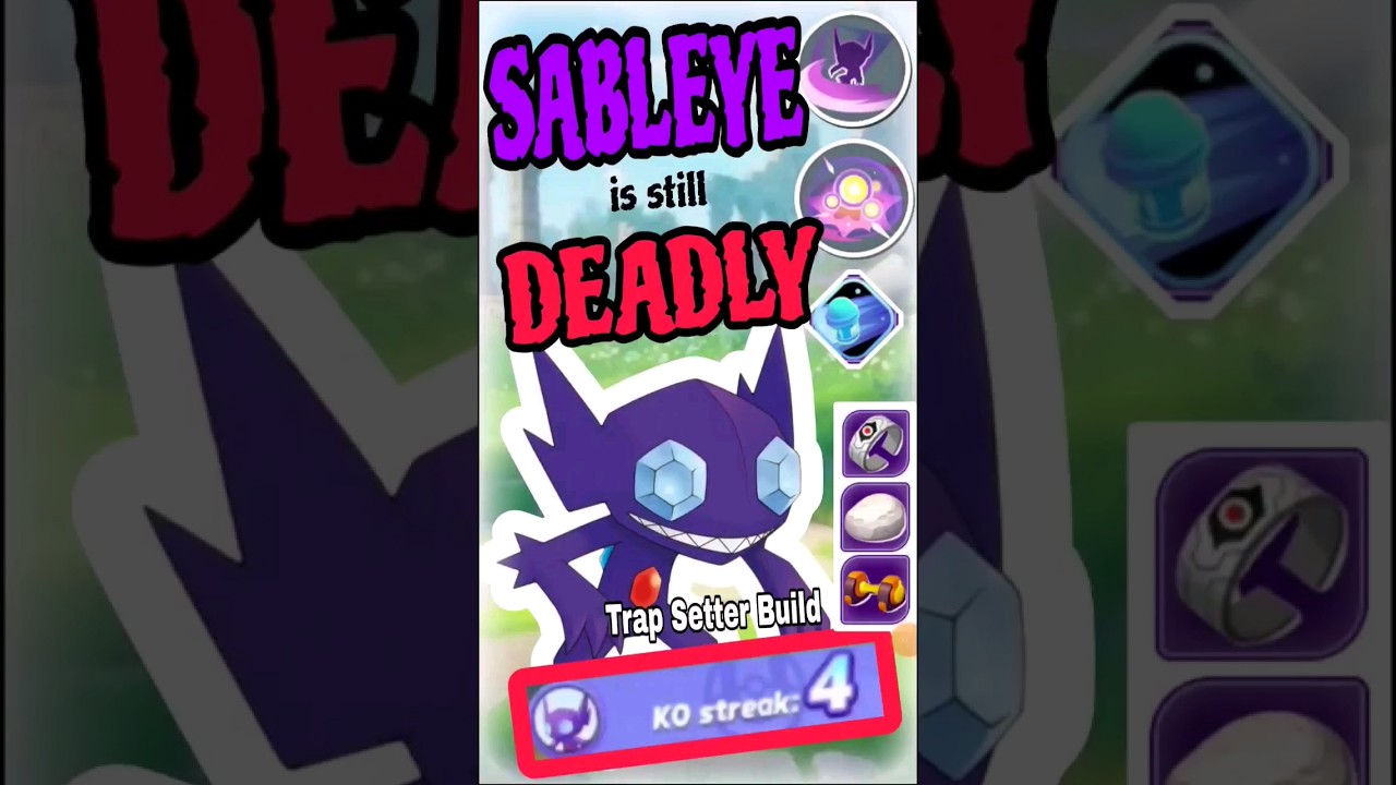 Sableye DAMAGE TRAP BUILD still dominates ranked matches | Pokemon Unite