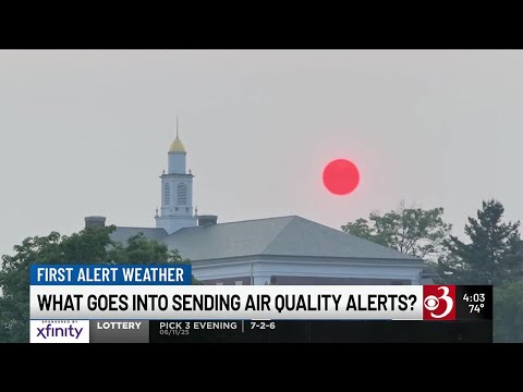 What goes into determining Vermont air quality alerts?