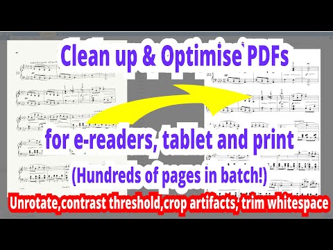 Optimising PDF Scanned Documents using Linux GNU Parallel, ImageMagick Convert and Python Tkinter UI