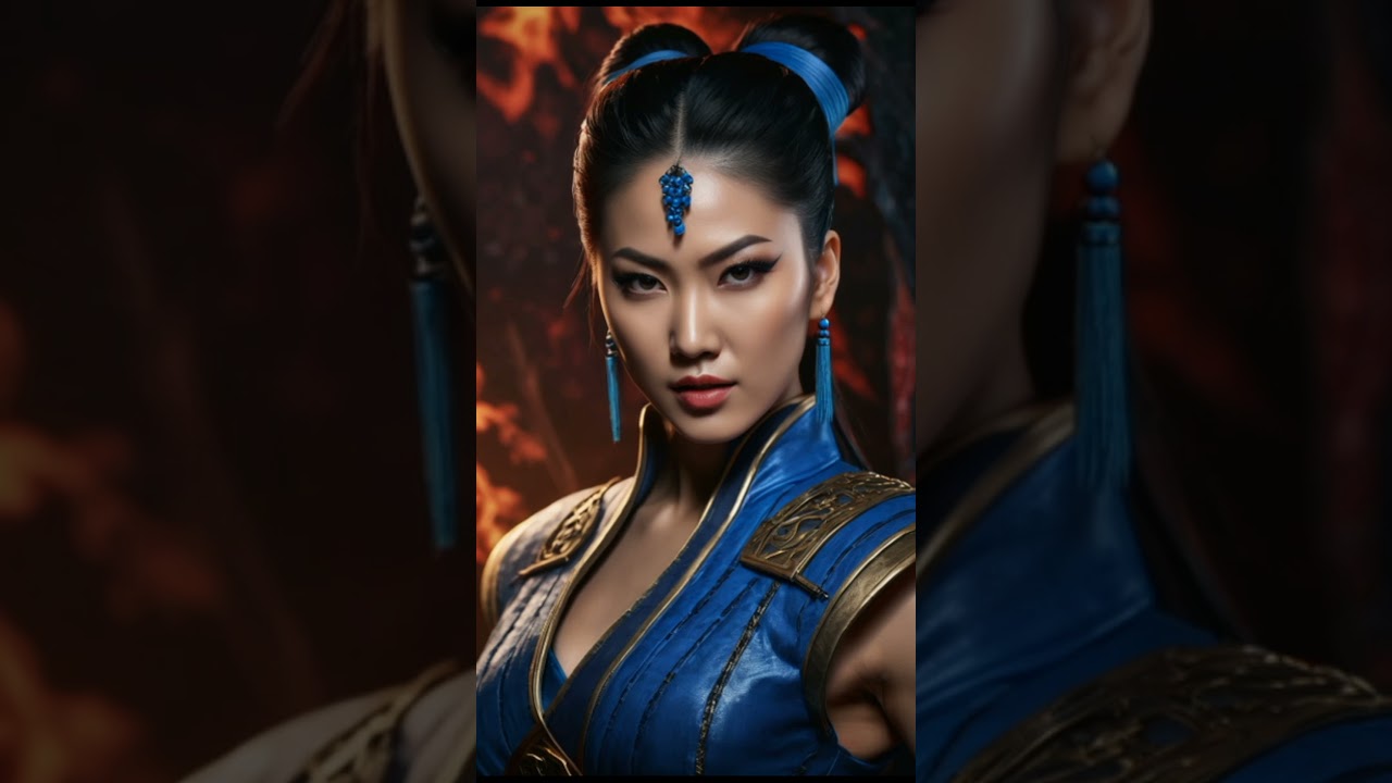 mortal kombat kitana ART ai zone shorts #wallpaper #artai