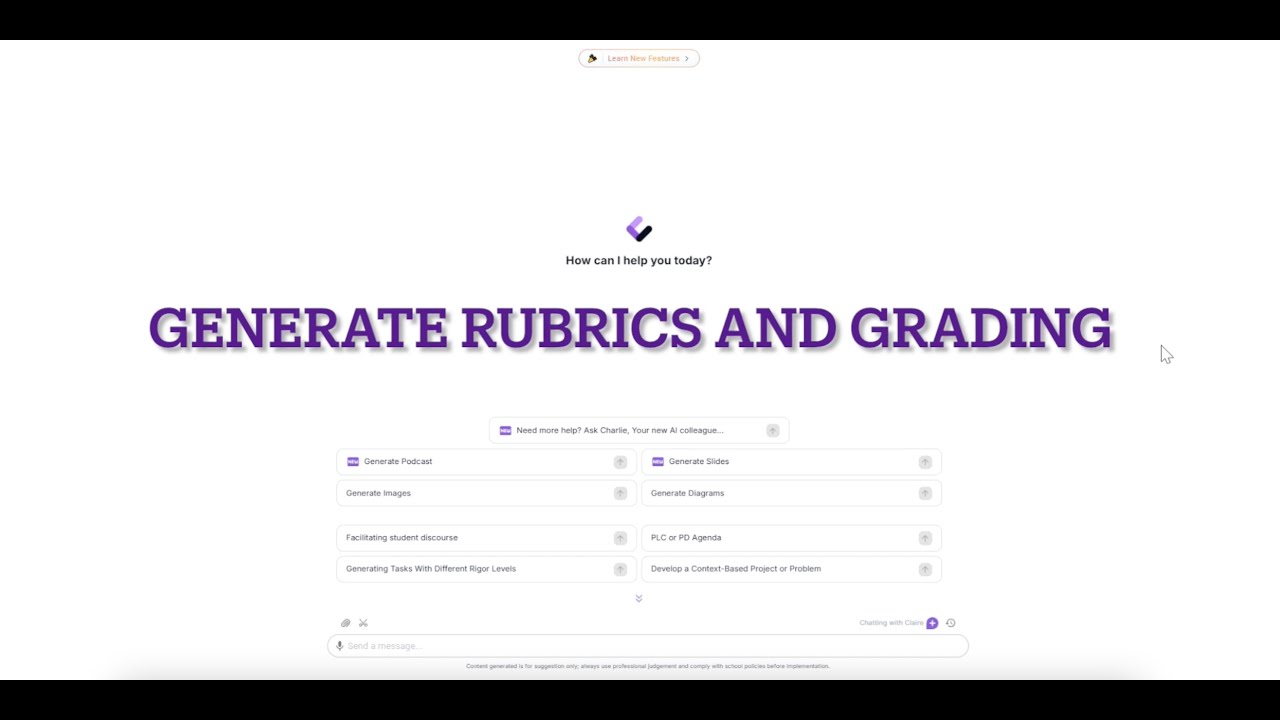 AI Rubric Generation and Grading w Colleague AI