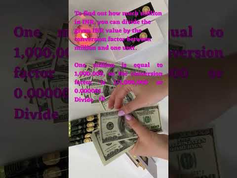 To find out how much million USD in INR