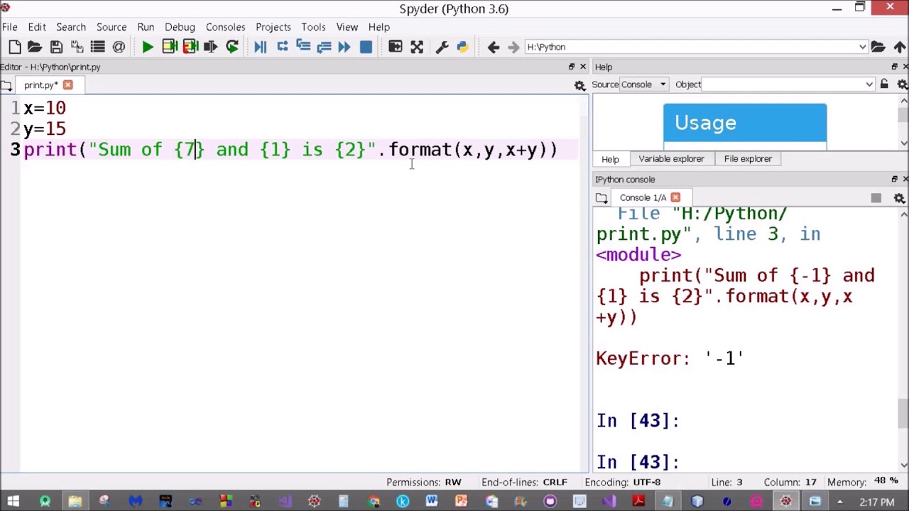 Python format statement with placeholders