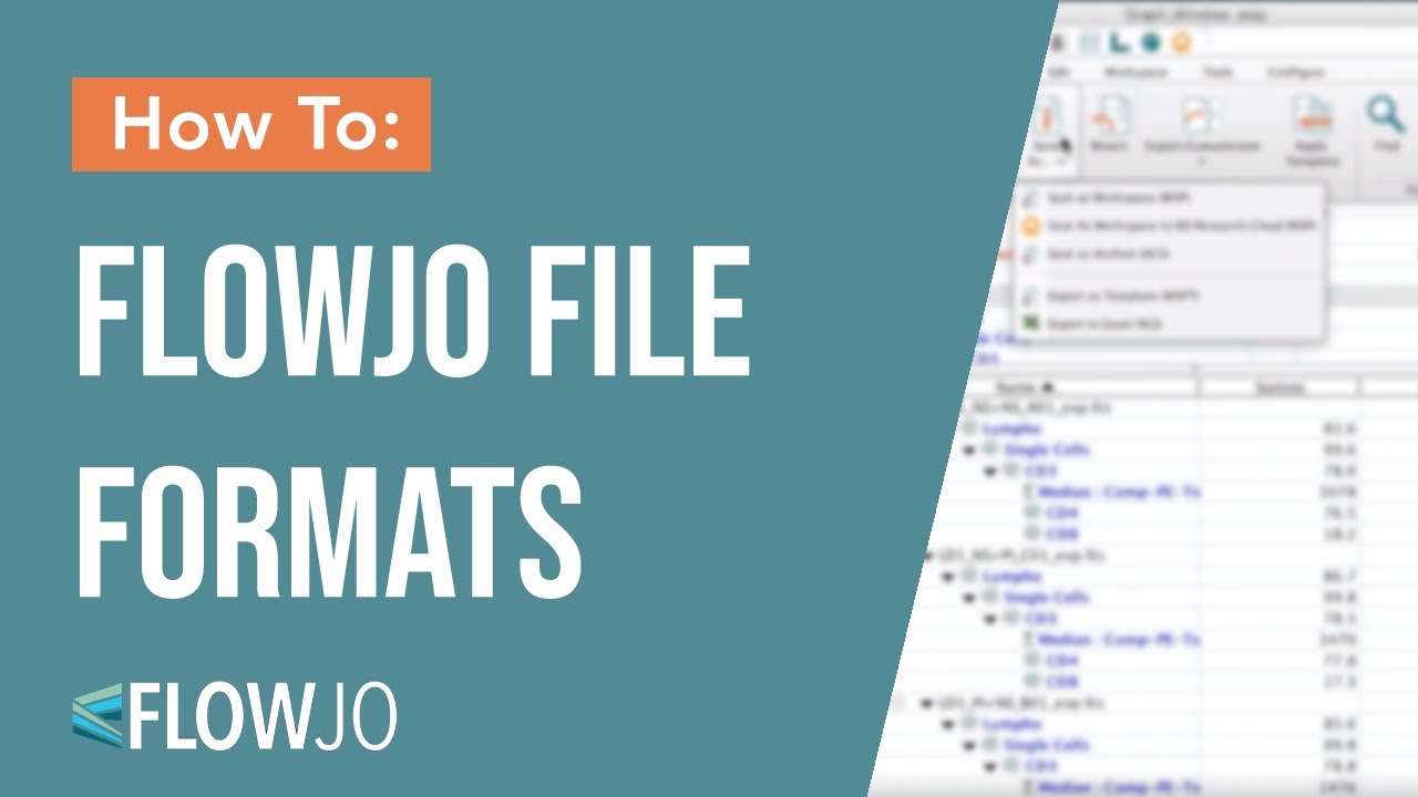 How to use FlowJo File Formats