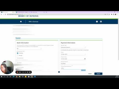 How to make a Sales Tax payment to Minnesota through the Online MN Department of Revenue Site