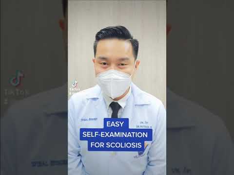 How do you know if you have scoliosis? Here is an easy self-examination for scoliosis. Try this!