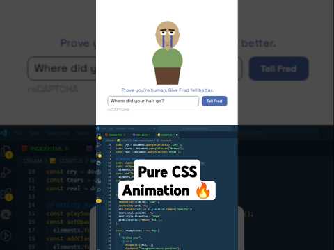 Make Fred feel better CAPTCHA CSS Animation