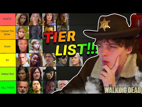 RANKING THE WALKING DEAD CHARACTERS!!! (The Walking Dead Characters Tier List)
