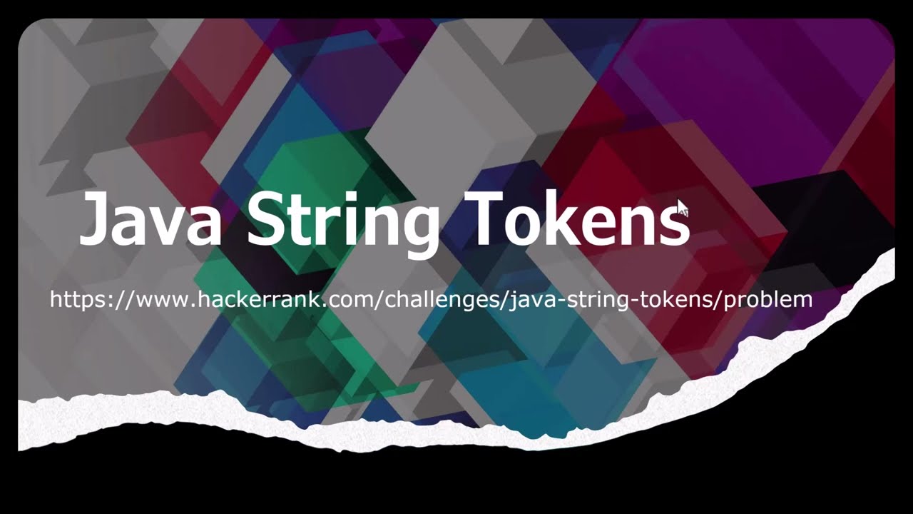 [SOLVED!] - Java String Tokens - HackerRank