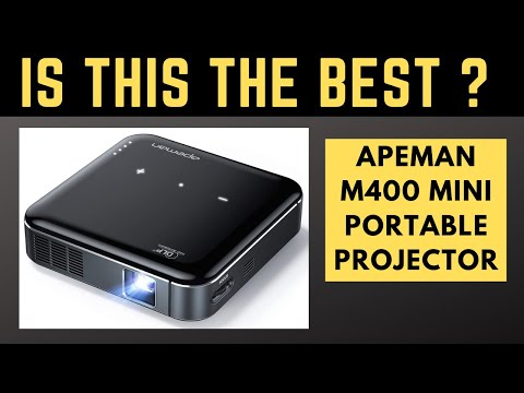 Apeman M400 mini portable projector review | Video DLP Pocket Projector for Home and Outdoor