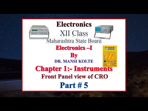 Bifocal Electronics I- Instruments Part #5 Front Panel View of CRO