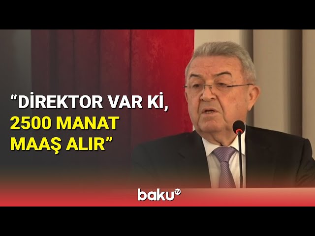 Misir Mərdanov: “Məktəb direktoru 2500 manat maaş alır” - VİDEO - Oxu.az