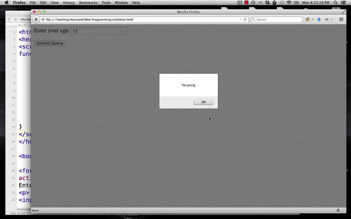 Javascript Conditional Statements, part 1