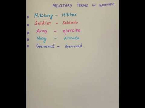 Military terms in Spanish part-1 #english #vocabs #languagelearning #englishvocabmaster #learning