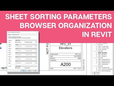Revit Sheet Organization and Custom Project Parameters