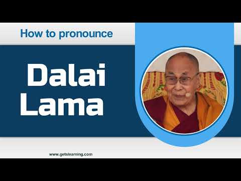 How to Pronounce Dalai Lama in English Correctly