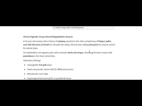 470 β‘ Megaloblastic anemia due to folate deficiency secondary to phenytoin use