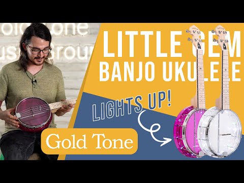 Gold Tone Light Up Banjo Uke Purple Acrylic Purple | Reverb