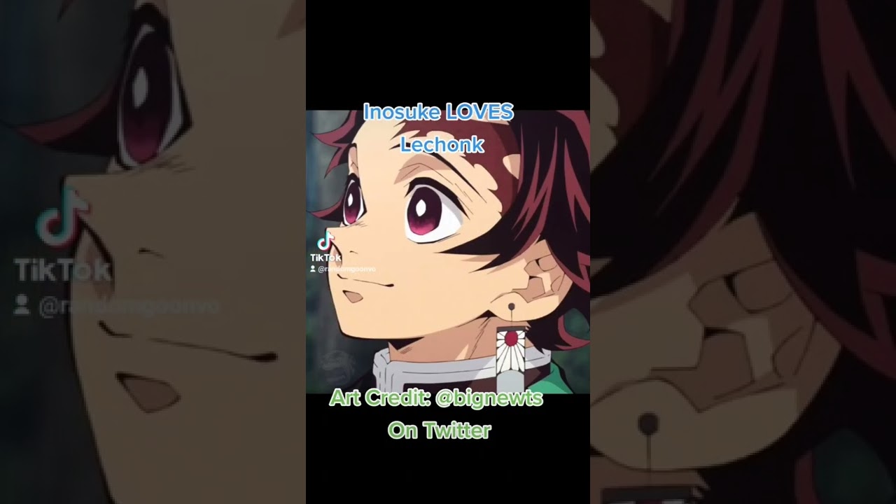 Inosuke LOVES Lechonk!!!! | Demon Slayer Meme | #pokémon #shorts #inosuke #demonslayer