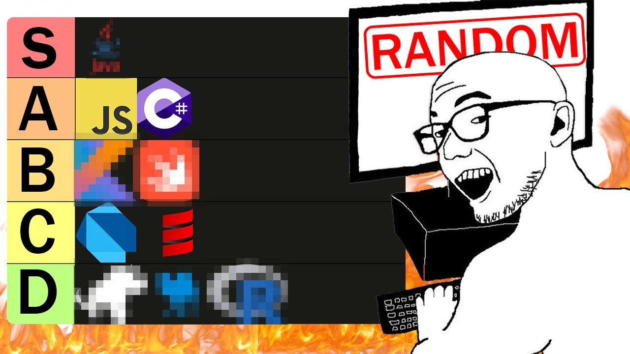 Ranking random Programming Languages for fun