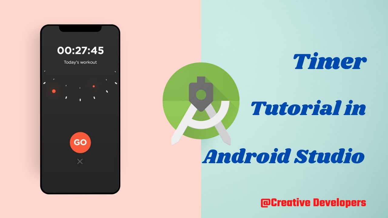 Countdown timer tutorial in android studio | creative developers