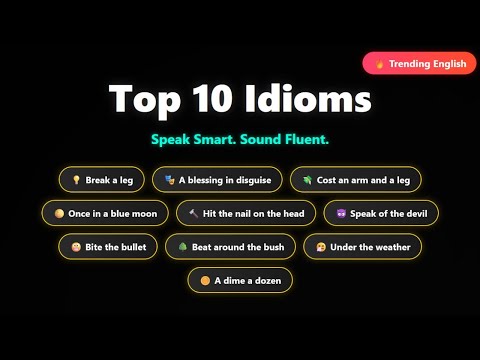 Top 10 idioms and phrases | idioms | phrases | idioms and phrases in english #idioms #phrases