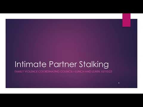 DVAM 2023 Lunch and Learn: Domestic Violence and Stalking