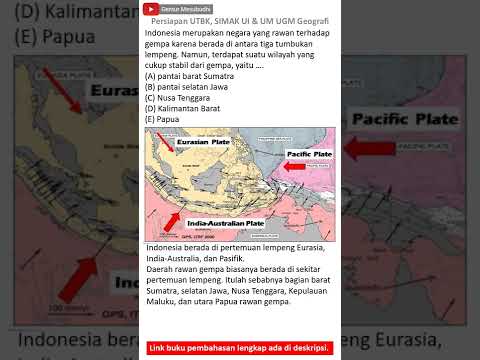 Persiapan UTBK, SIMAK UI & UM UGM Geografi - Daerah Rawan Gempa