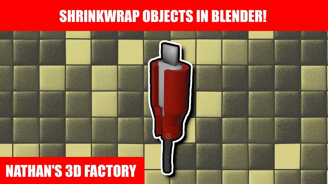 Blender Tutorial: Shrinkwrap Modifier | Nathan's 3D Factory