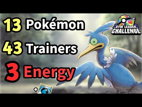 The Pokemon TCG Deck with only 3 Energies | Gym Leader Challenge